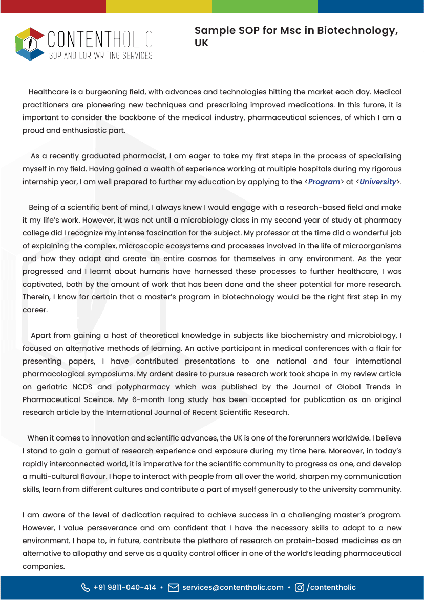 SOP Samples, formats for the UK Universities and Visa - 2025