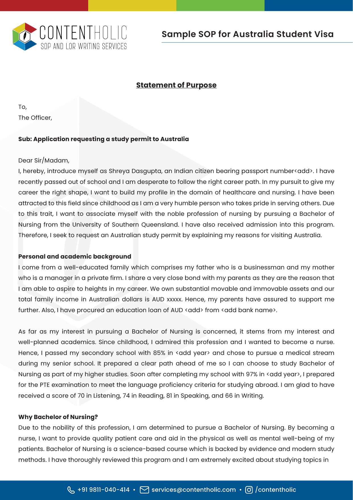 Visa SOP Samples, Formats Examples Templates, Donwload PDFs